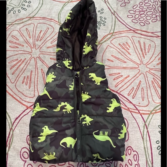 Jackets & Coats | Dinosaur Puffy Vest Jacket 12 Months | Poshmark